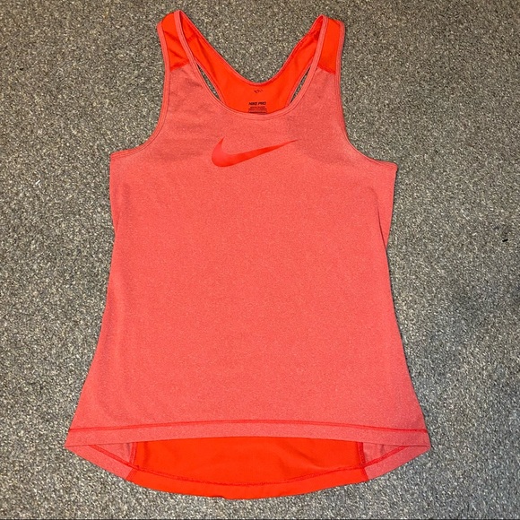 Nike | Tops | Nike Pro Dri Fit Athletic Razorback Orange Tank Top ...